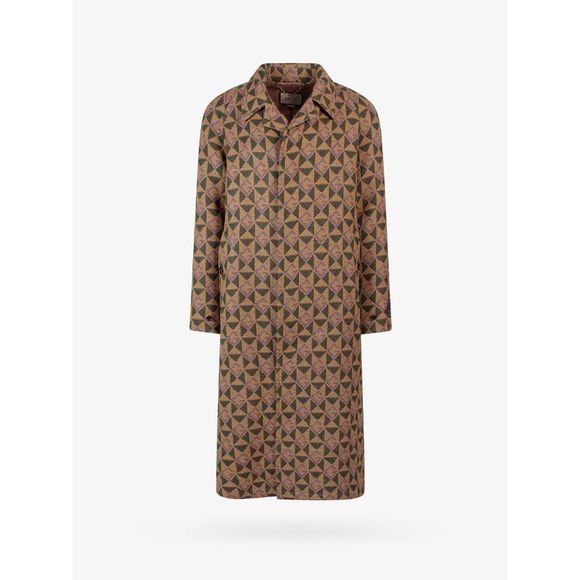 Gucci | Jackets & Coats | Gucci Man Wool Coat With Allover Monogram ...